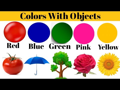 Colors Name With Objects || Colors Name || Colors With Examples || Pre ...