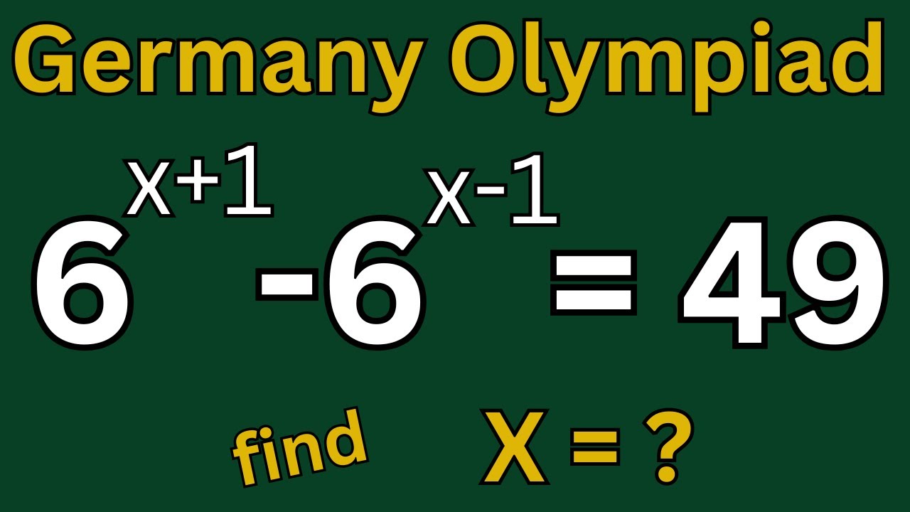 "Germany Math Olympiad Challenge | Can You Solve This?" - YouTube