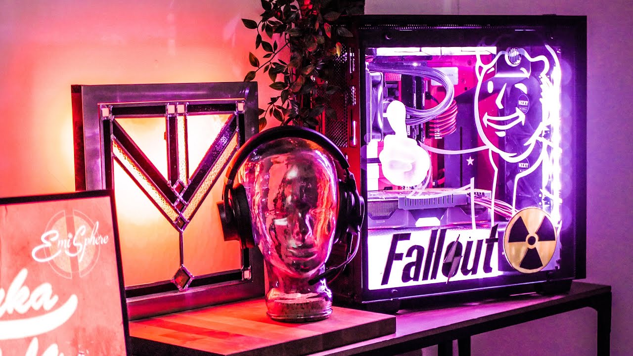 SETUP PC CUSTOM AVEC GRAVURE SUR VERRE PAR EMI SPHERE - YouTube