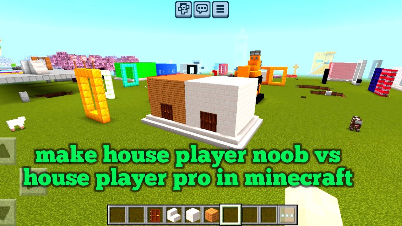 I,m crafts house player noob vs player pro in minecraft - YouTube