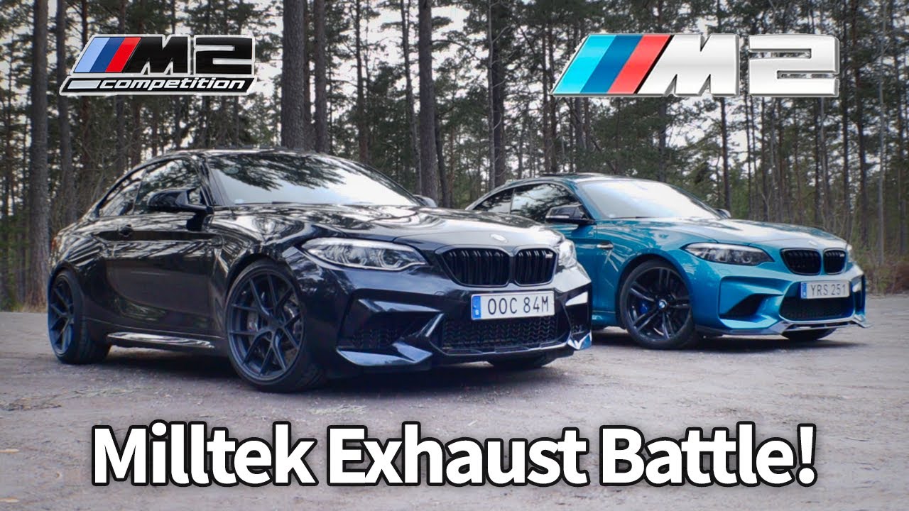 BMW M2 LCi vs BMW M2 Competition - Milltek Exhaust Battle - Catback vs ...