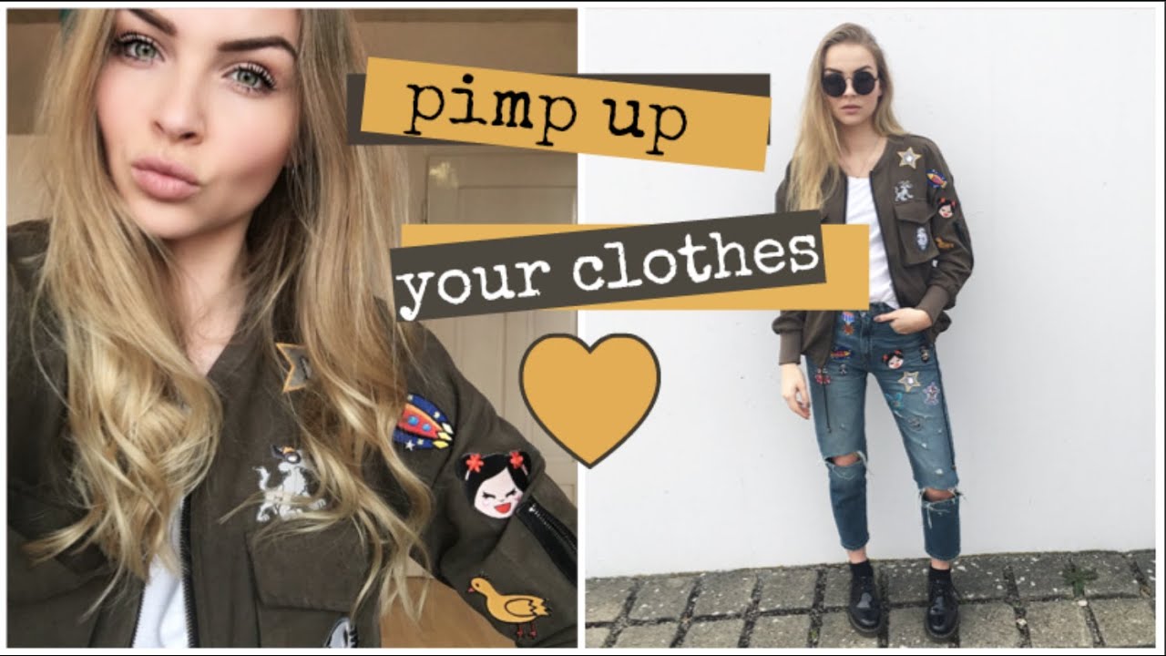 PIMP UP YOUR CLOTHES WITH PATCHES- BÜGELBILDER - YouTube