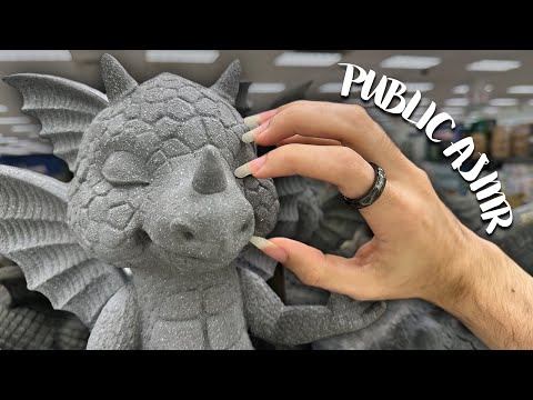 ASMR in Public at Marshall’s 🐉 Tapping & Scratching - lofi