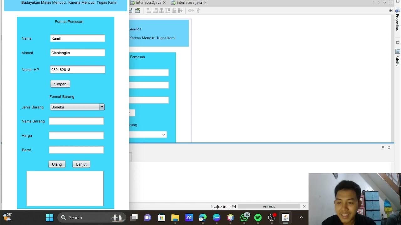 Tugas Besar UAS Dasar Pemrograman || Cara Membuat Aplikasi Laundry Menggunakan Java NetBeans ...