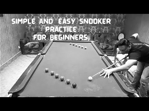 Simple and easy snooker practice for beginners to improve fast. - YouTube