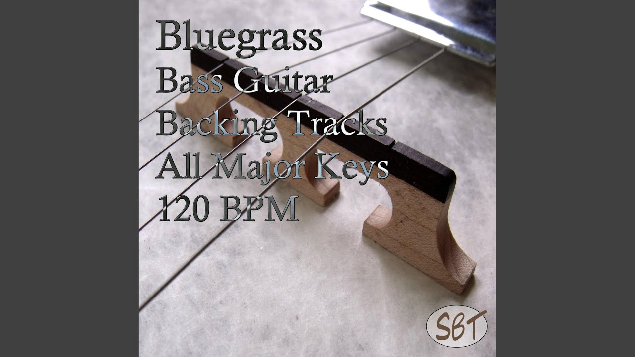 Bluegrass Bass Guitar Backing Track in A Major 120 BPM - YouTube