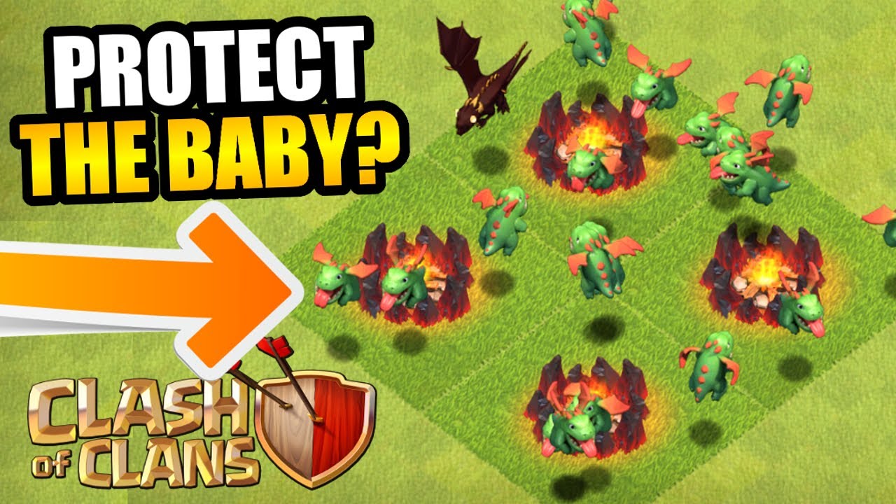 [PLAY] Clash Of Clans - EPIC TROOP CHALLENGE!! - PROTECT THE BABY ...