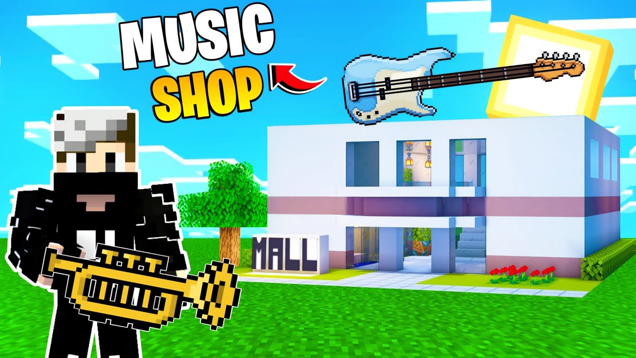 I Opened A MUSIC STORE In Minecraft! - YouTube
