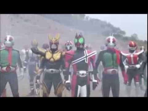 Kamen Riders vs Shadow Moon - Most Epic Rider Kick Ever - YouTube