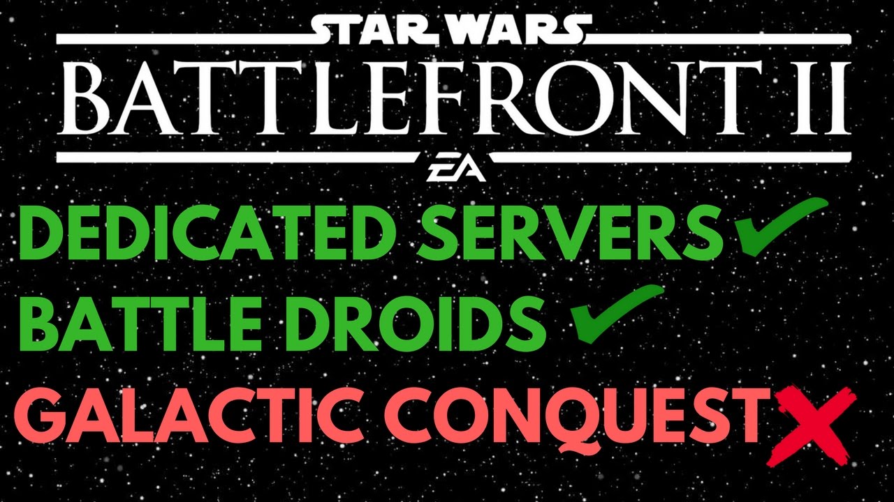 Battlefront 2: Dedicated Servers/Battle Droids Confirmed. No Galactic ...