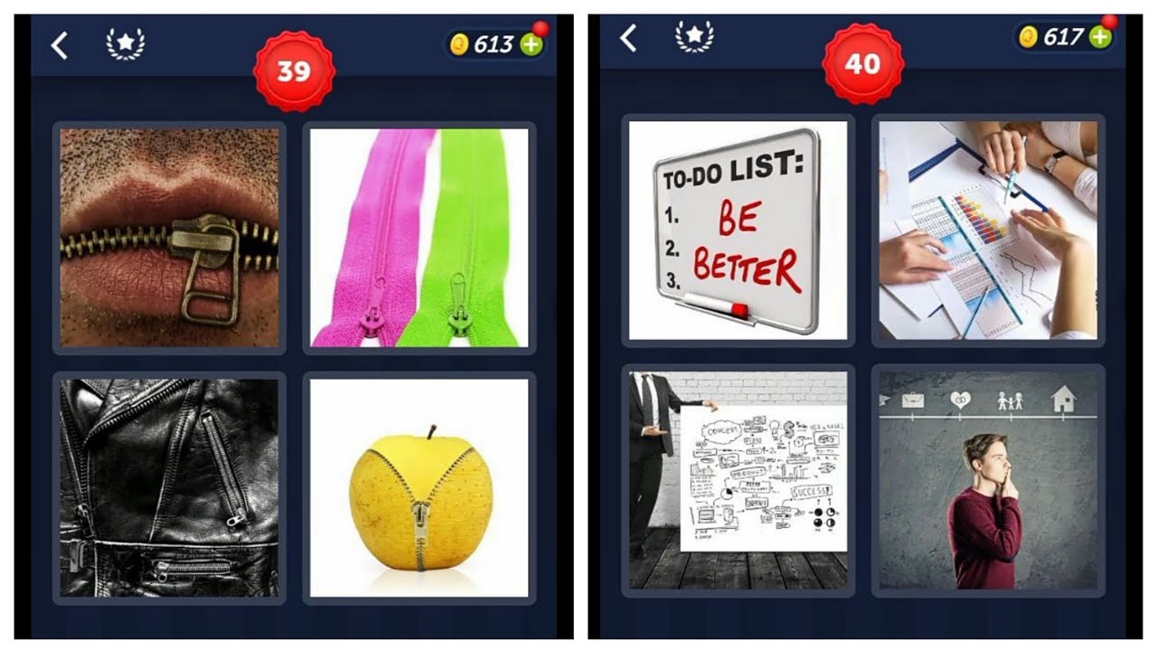 4 Fotos 1 Palabra - 39,40 Nivel Respuestas - YouTube