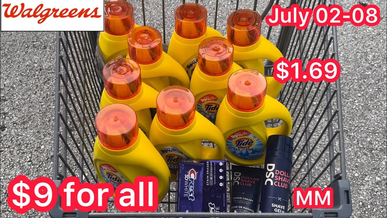 Walgreens Couponing July 02-08|| Cheap Tide simply no coupon needed ...