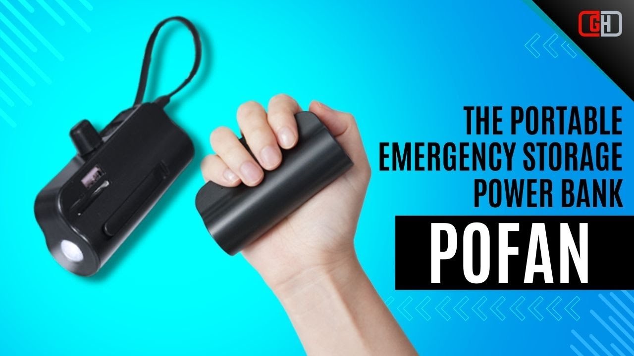 POFAN, The Portable Emergency Storage Power Bank - YouTube
