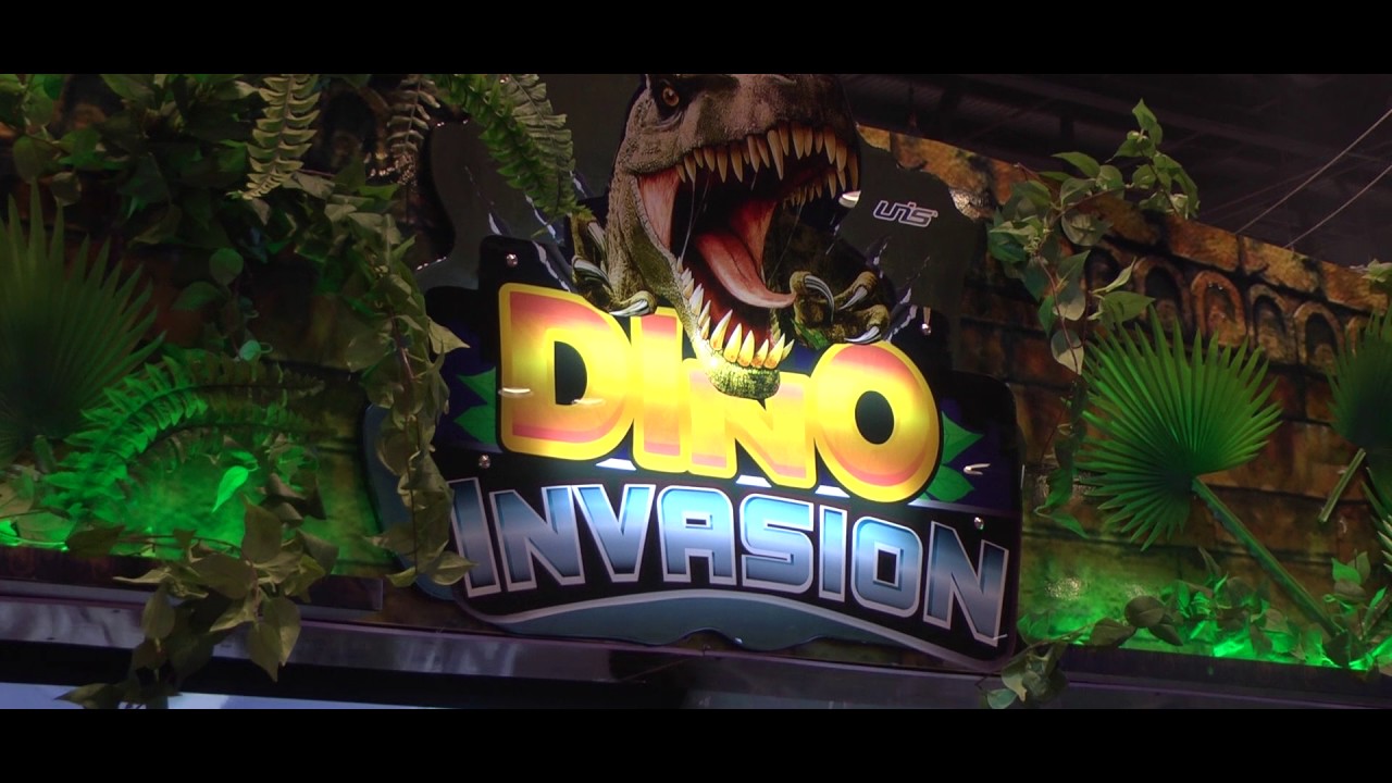 OUTBACK HUNTER / DINO INVASION - UNIS GAMES - IAAPA 2016 - YouTube