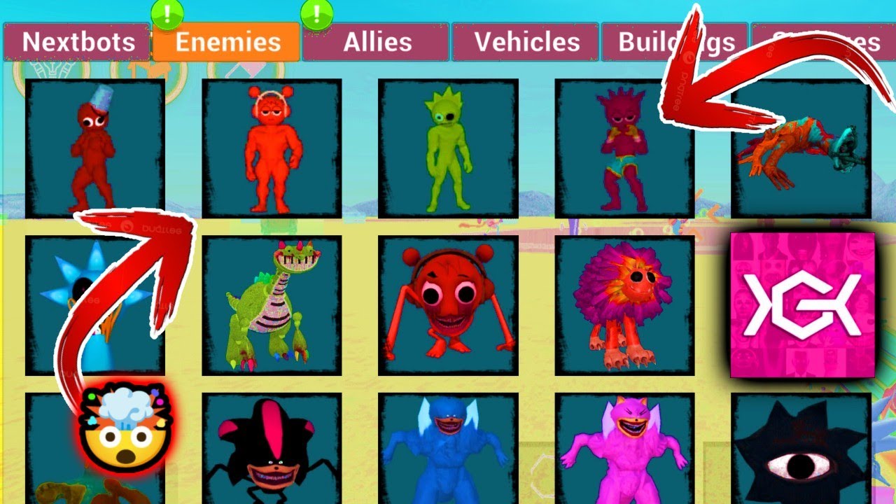 Nextbots in playground mod muscle sprunki for free😍 new update - YouTube