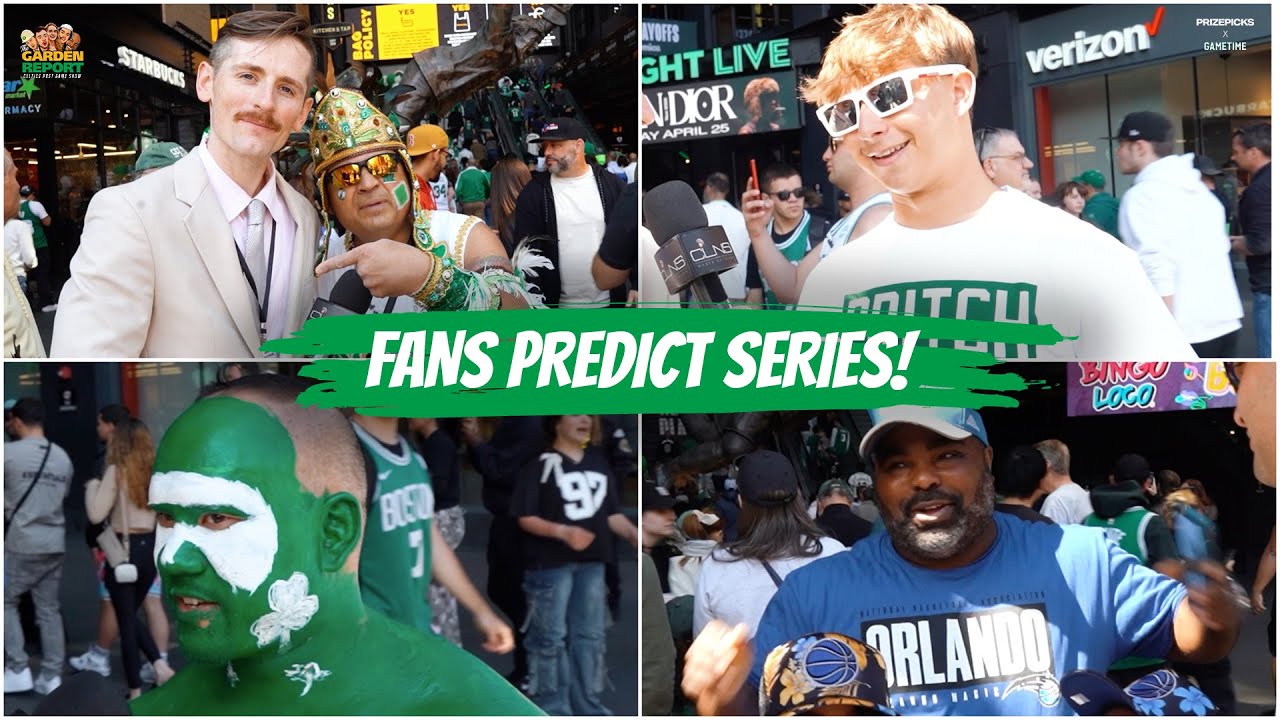 MANNING ON THE STREET: Celtics Fans CONFIDENT In Series vs Magic - YouTube
