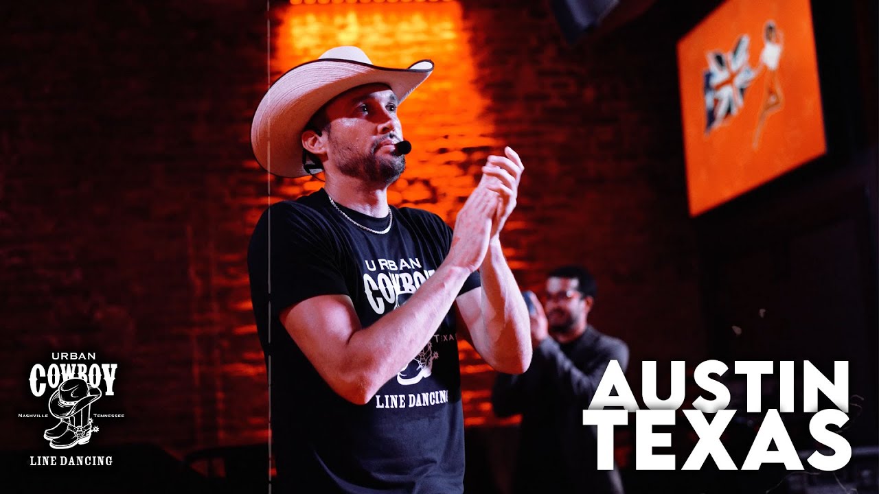 LINE DANCING in AUSTIN Texas for Virgin Atlantic!! - YouTube