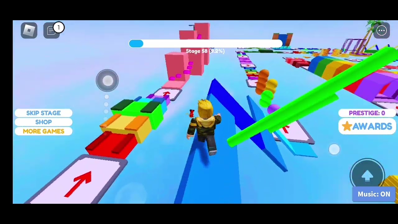 part 1 of omega obby game in roblox - YouTube