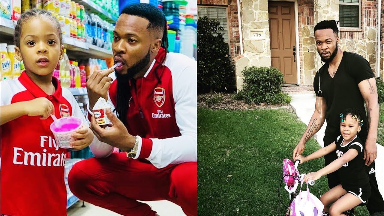 Flavour And his cute Daughters Sophia , Gabriella and her baby mama ...