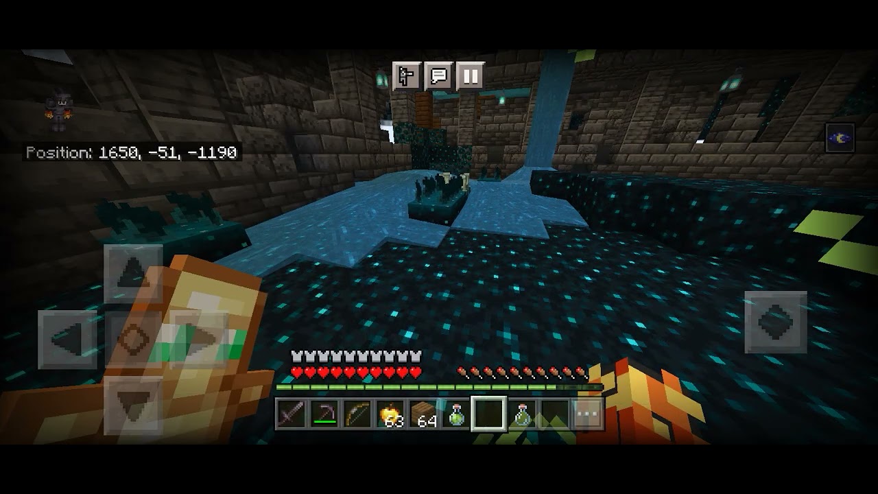 Fighting Warden in Minecraft 1.20 - YouTube