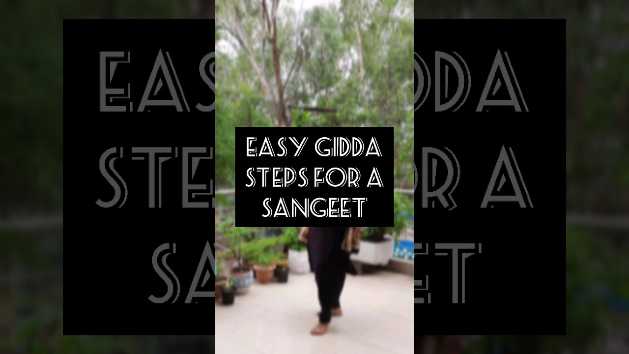 Easy Gidda Steps for your next Sangeet Function, Shadi Season! - YouTube