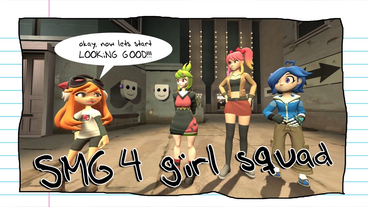 [GMod] SMG4 Girl Squad - Issue 1 - YouTube