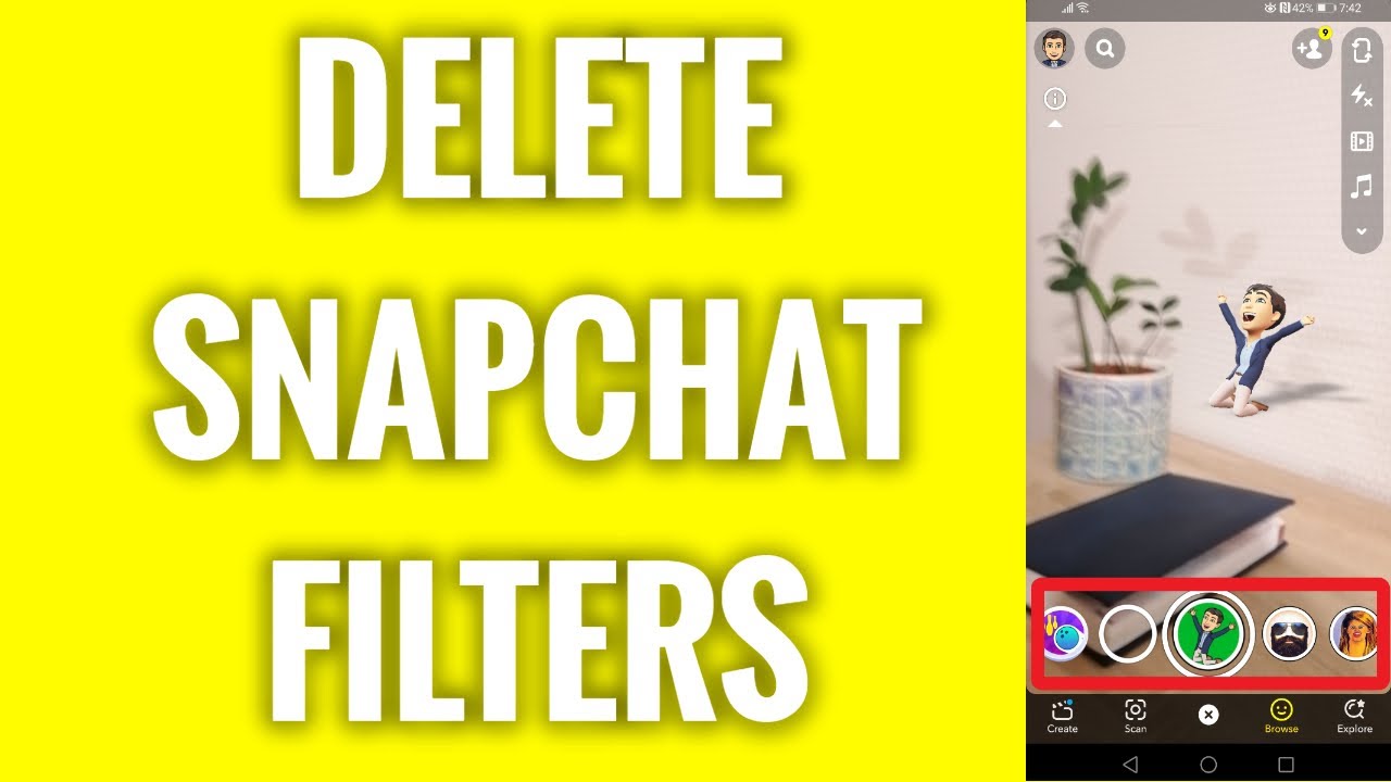 How To Delete Snapchat Filters - YouTube