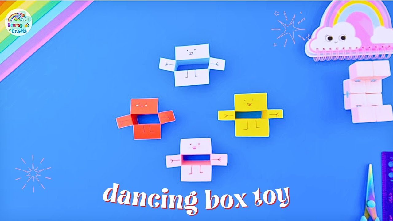 DIY Dancing Box Toy: Fun and Easy Craft Tutorial with Paper - YouTube