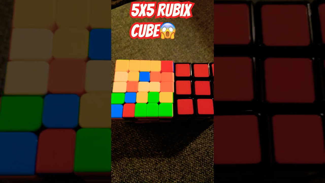 5x5 rubix cube😱 #rubixcube - YouTube