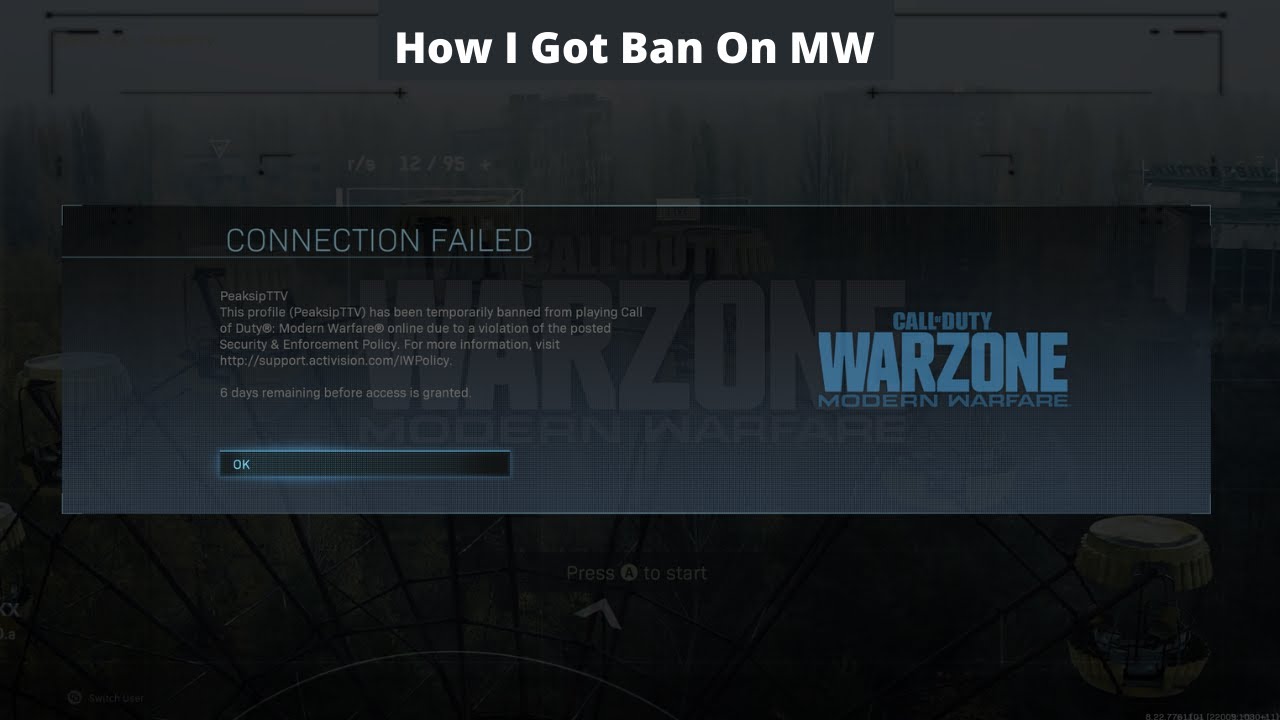 Call Of Duty MW How I Got Ban For No Reason - YouTube