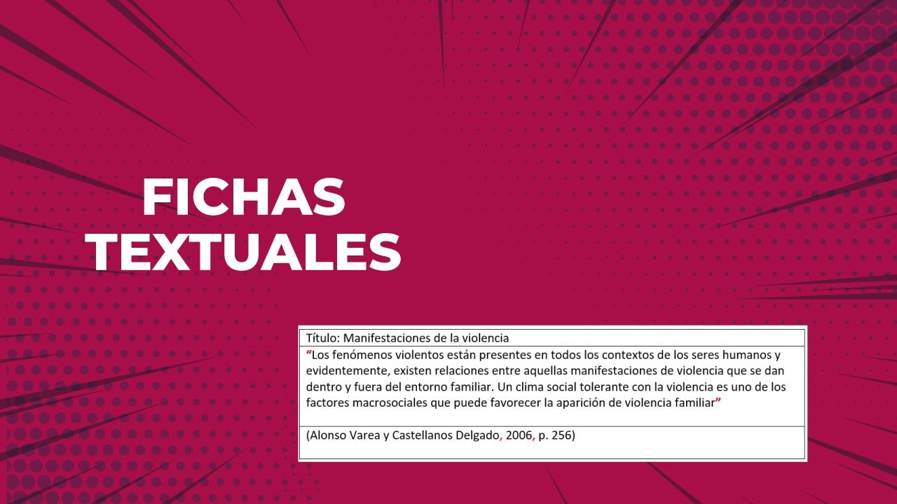 Fichas textuales - YouTube