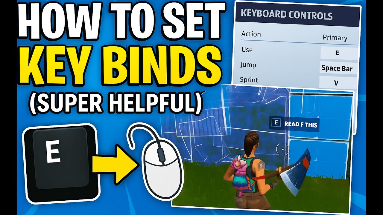 How to set key binds on Fortnite (SUPER Helpful!) - YouTube