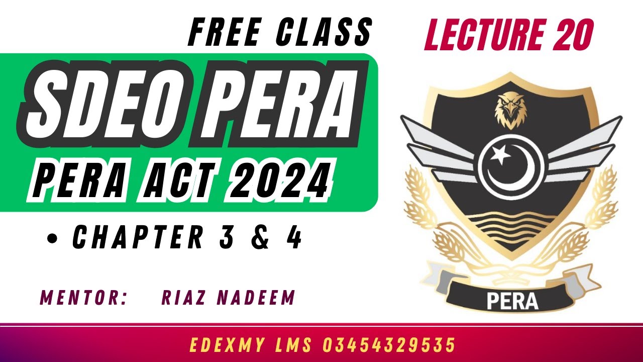 PERA Act 2024 | Lecture 3 | Chapter 3 & 4 | Powers of Enforcement ...