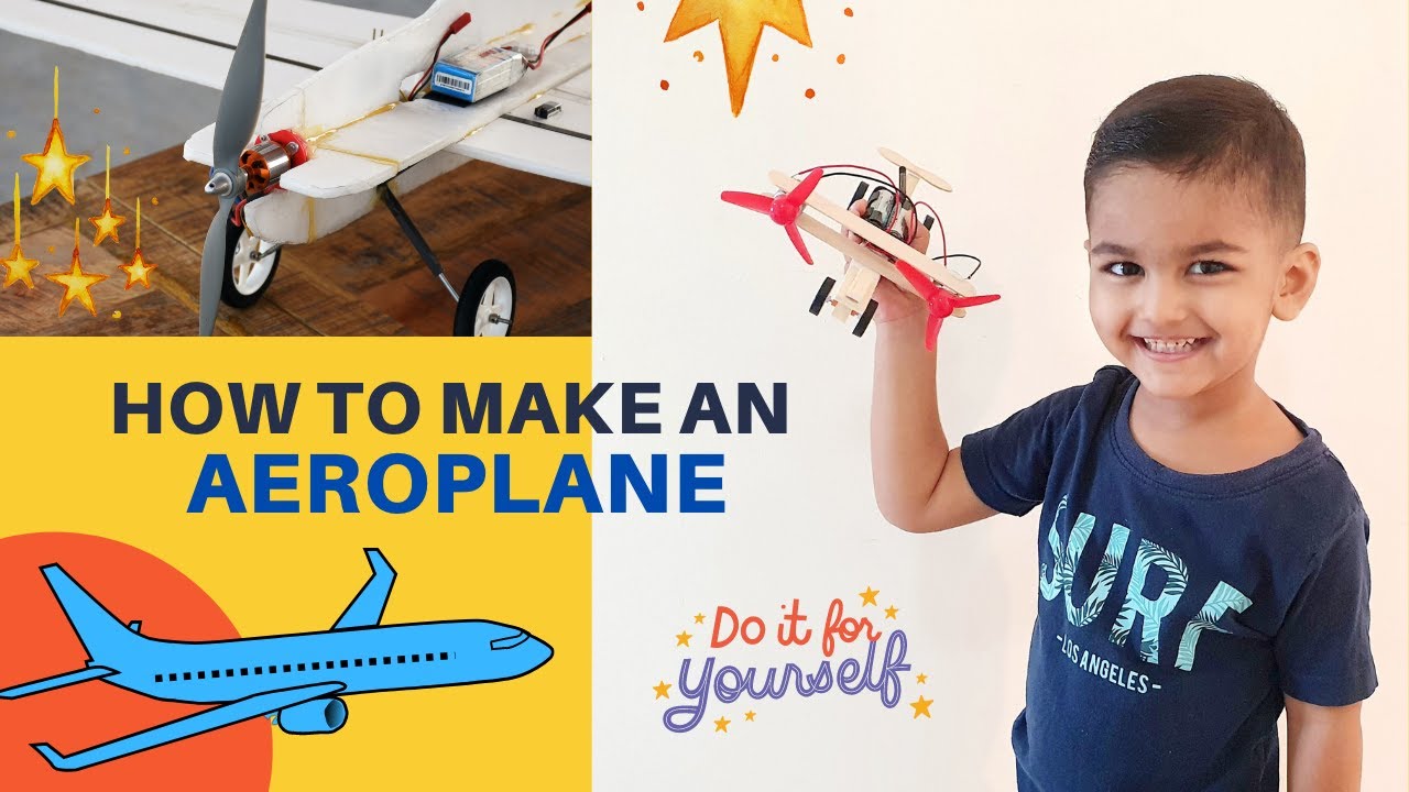 How to make a DIY Aeroplane Toy | Things to do with kids | DIY | Home ...