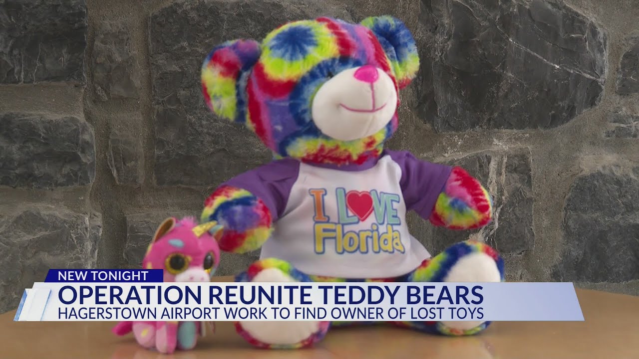 Operation Reunite: Airport staff try to reunite lost teddy bears - YouTube