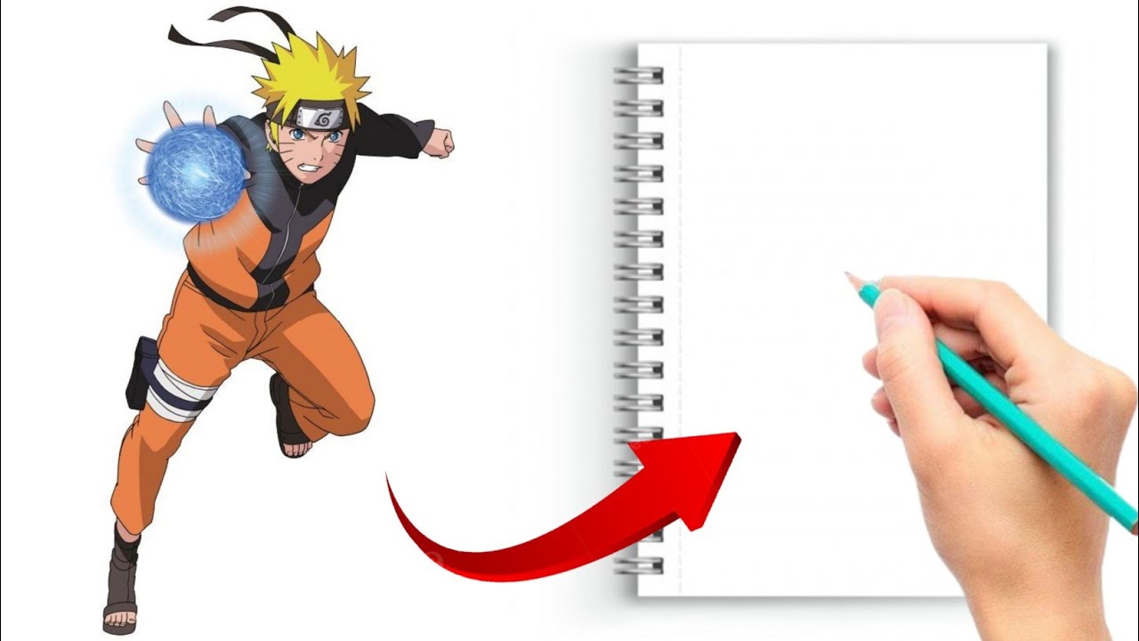 How to draw NARUTO (full body) Easy | anime drawing tutorial - YouTube