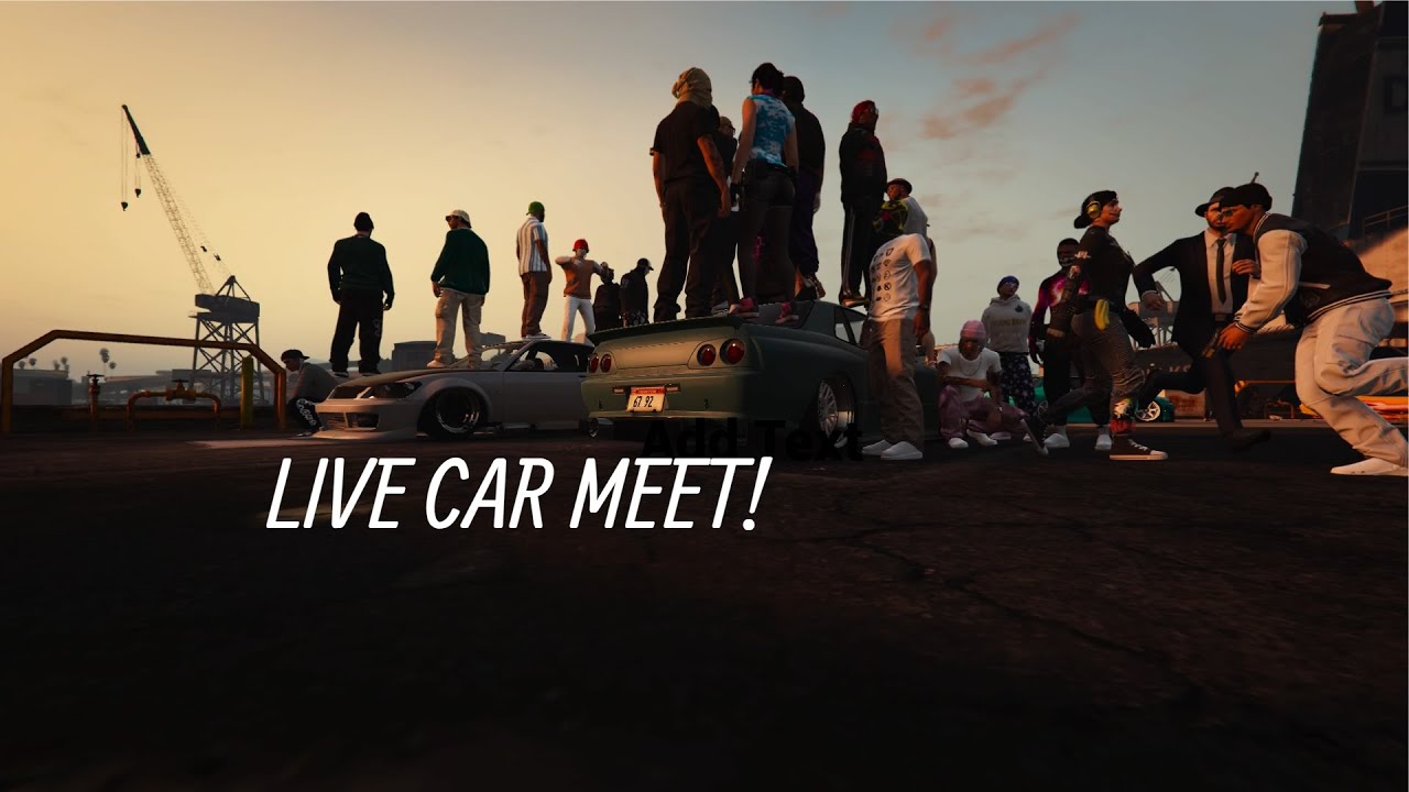 (Live) GTA 5 ONLINE PS4 CLEAN CAR MEET #GtaCleanCarMeet #Themes - YouTube