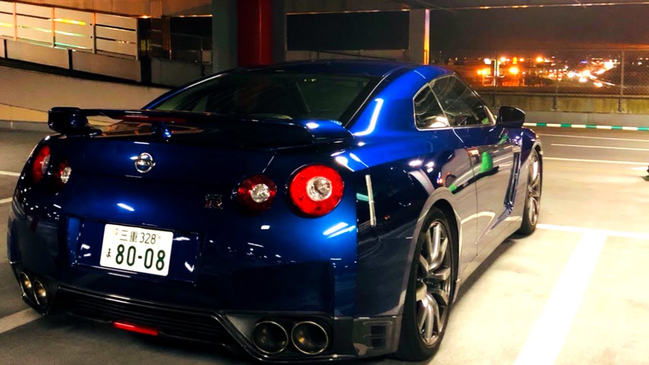 NISSAN GTR R35 Night Drive in my country【GTRで夜のドライブ】 - YouTube