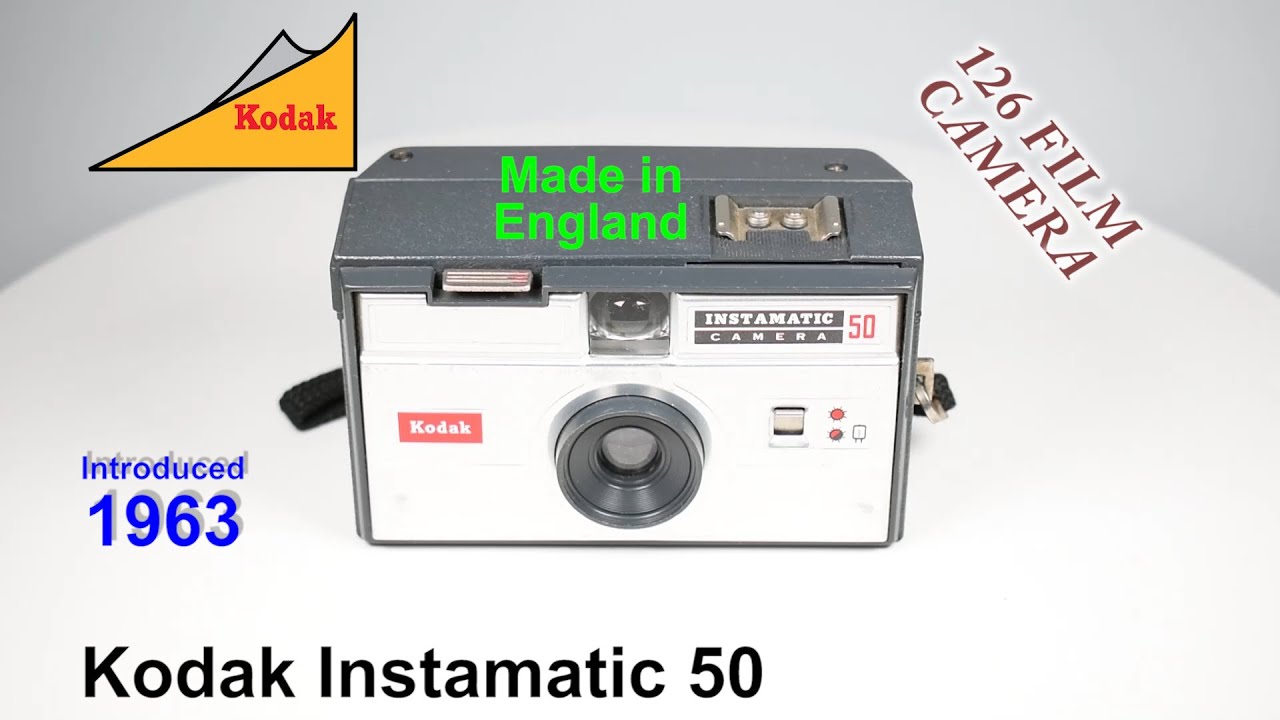1963 Kodak Instamatic 50 - 126 Film Camera - YouTube
