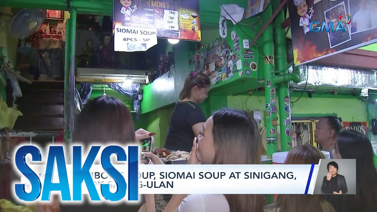 Tumbong soup, siomai soup at sinigang, patok sa tag-ulan | Saksi - YouTube