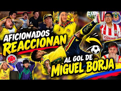 AFICIONADOS REACCIONAN AL GOL DE MIGUEL BORJA 