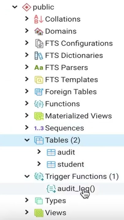 Triggers in postgres using pgAdmin - YouTube