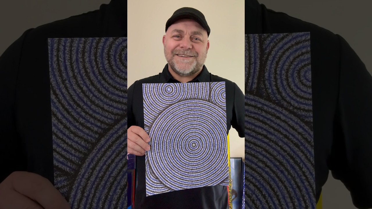 “TT50.231227.01.D”- Troy Thomas : geometric abstraction : circles : gel ...