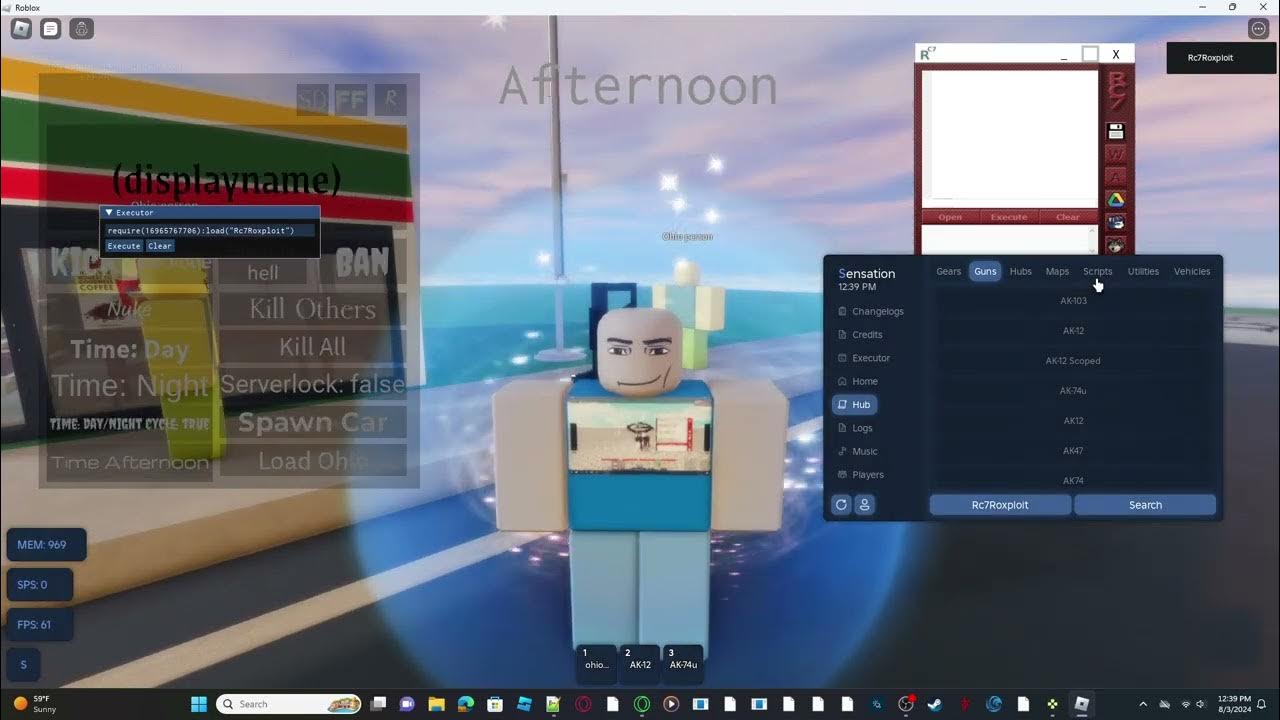 Rc7 Roblox exploiting: Ohio V2 - YouTube