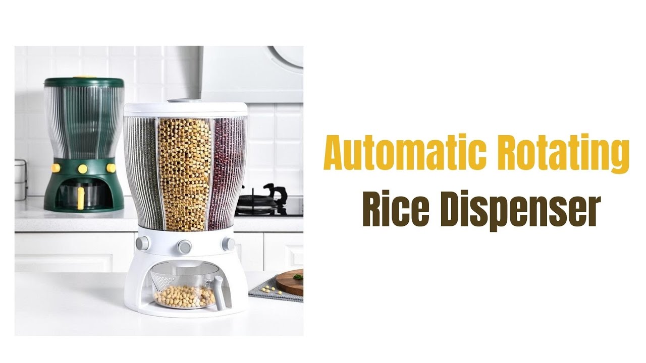 Automatic Rotating Rice Dispenser - YouTube