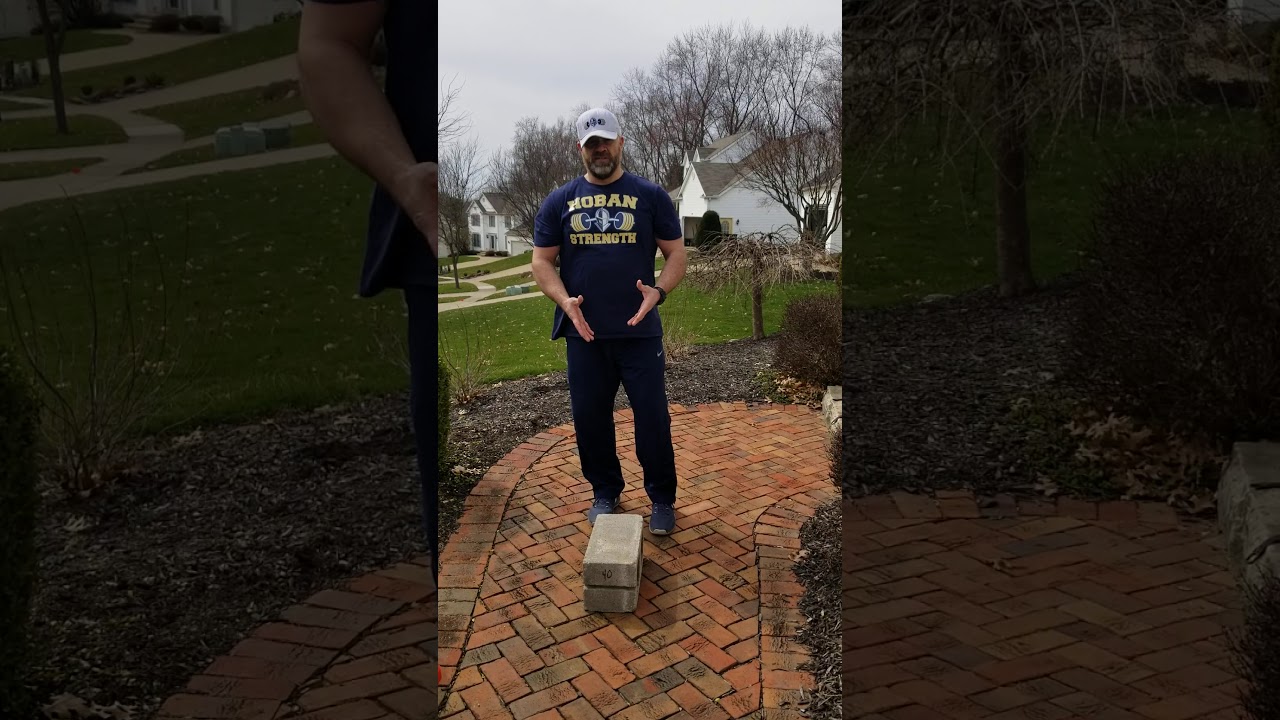 15 Alternating Push Ups w Cinder Block - YouTube
