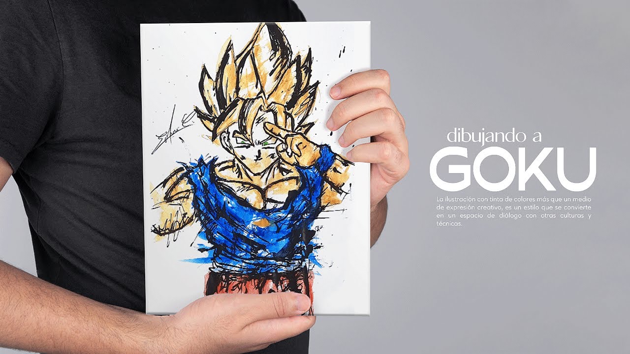 Como dibujar a Goku How to draw Goku #goku #dragonball @ink_tintados ...