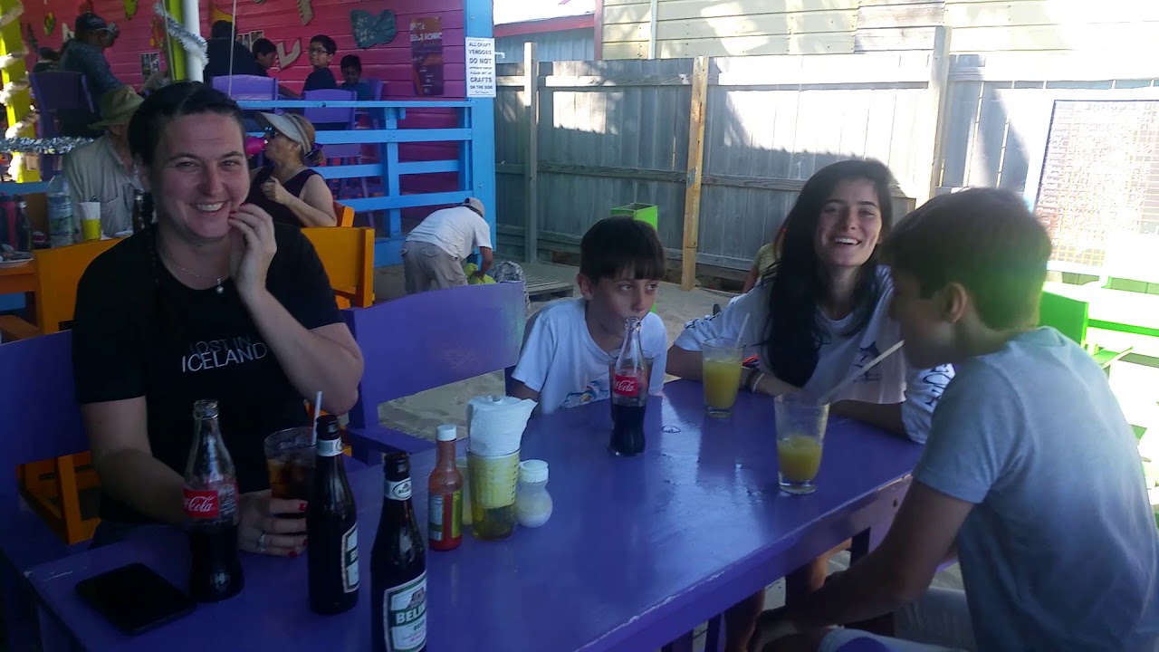 Anita Maxim Piotrek Barefoot Beach Bar, Placencia Sidewalk, Placencia ...