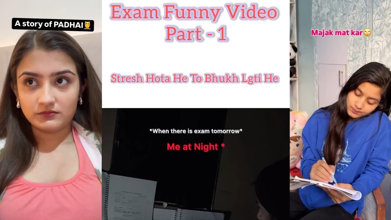Padayi क्रो तो स्ट्रेश होता हे | Harami Man Sala Mane K Ha | Exam Funny ...
