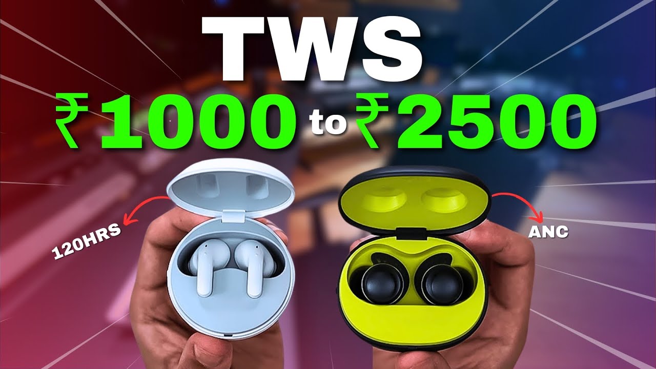 Best TWS Earbuds Under 1000 to 2500 in 2024 🔥 Best Tws Under 1000 ⚡ ...